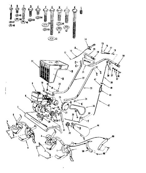 Craftsman Mini Tiller Parts Diagram