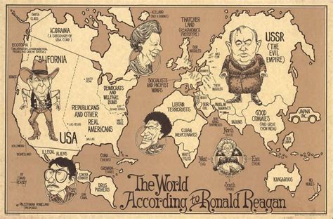 The World According To Ronald Reagan 1987 Vivid Maps