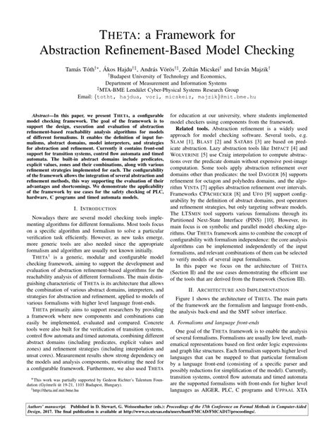 pdf theta a framework for abstraction refinement based model checking