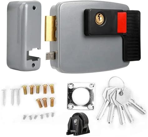 Fechadura elétrica metálica de acesso à porta 12v dc fechadura
