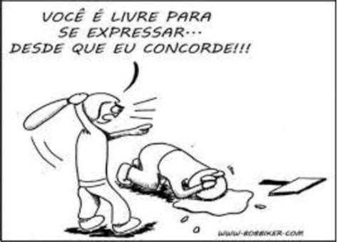Observe a charge abaixo e explique porque ela não retrata liberdade