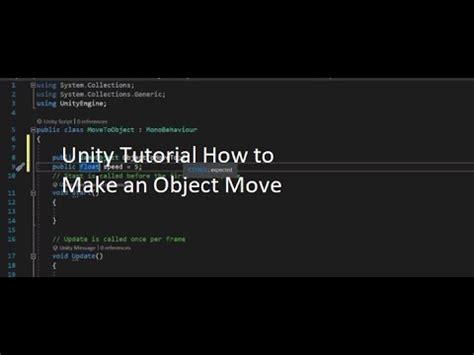 How To Move An Object To Another Object In Unity YouTube