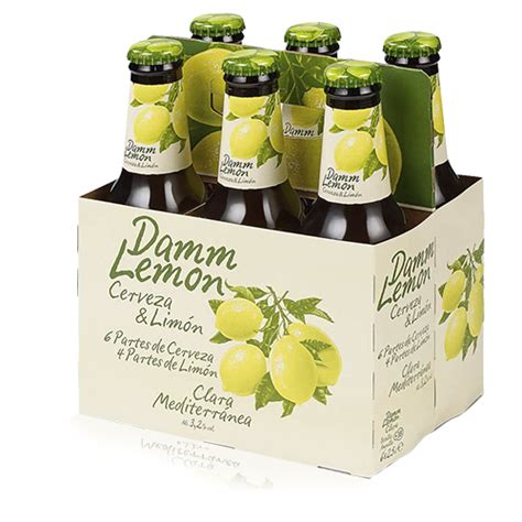 Cerveza Damm Lemon Botella Cristal Cl Pack Ud Fruta Y Verdura