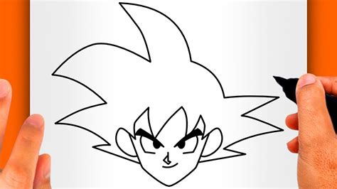 How To Draw Goku Easy For Beginners Goku Drawing Tutorial Step By