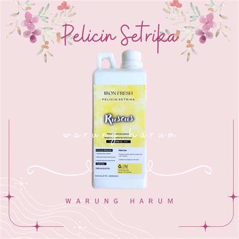 Jual PELICIN SETRIKA PREMIUM 1 LITER GRADE A Pelicin Pewangi Pakaian