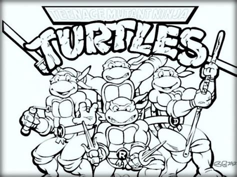 Las 10 mejores páginas para colorear Tortugas Ninja para niños Ninja