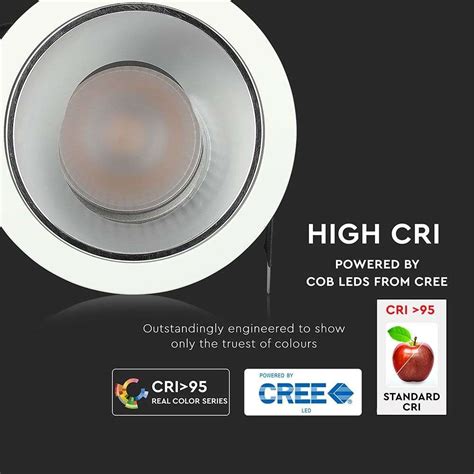 Hotelowa Oprawa Wpuszczana Led Cree W Cri Vt Oprawy