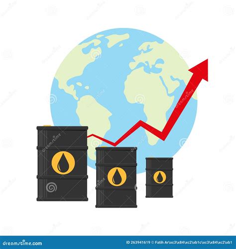 Oil Prices Rise Concept Barrels Of Crude Oil Or Oil Price Increase