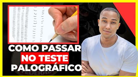 Como funciona o teste PALOGRÁFICO P Concursos Policiais YouTube