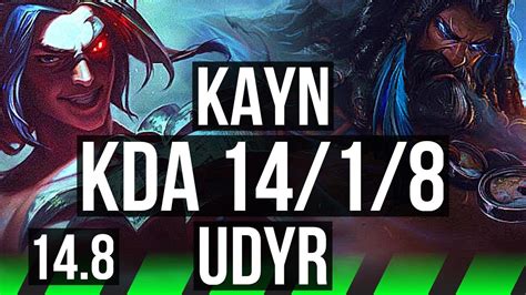 Kayn Vs Udyr Jgl Winrate Legendary Na Master