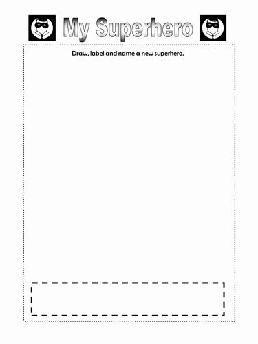Design Your Own Superhero Worksheet Elegant Design A Superhero