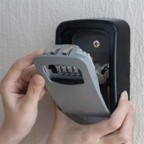 CEN Bote à clé murale avec 4 chiffres coffre fort de sécurité pour
