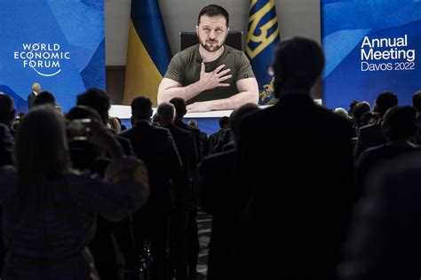 WEF Ukraine President Calls For Sanctions And Reconstruction Offers