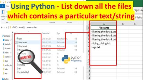 Using Python How To List All The Files From A Folder Which Contains A