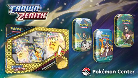 Pokémon TCG Crown Zenith at Pokémon Center featuring Pikachu VMAX and