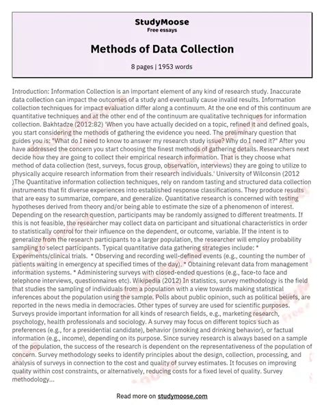 Statistics Essay Sample Reflection About Statistics