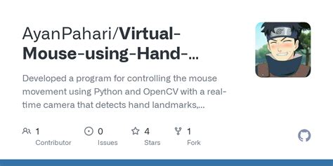 GitHub AyanPahari Virtual Mouse Using Hand Gesture Developed A