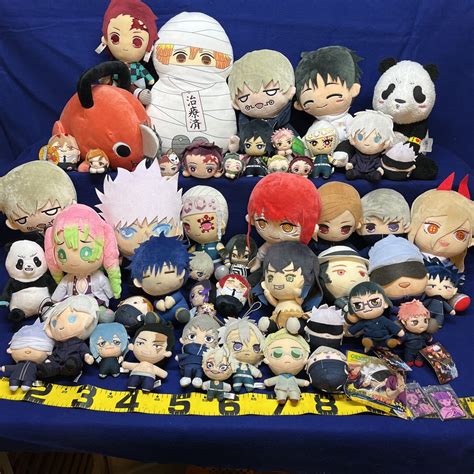 目立った傷や汚れなしジャンプ キャラクター ぬいぐるみ セット 鬼滅の刃 チェーンソーマン 呪術廻戦 中古 マスコット 大量 まとめて