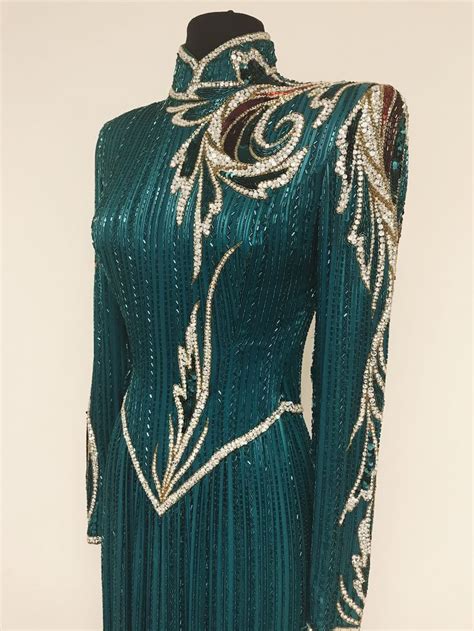 Vintage 1980s Bob Mackie Beaded Gown Etsy Beaded Gown Bob Mackie