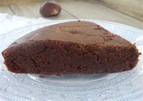 Fondant au chocolat et à la châtaigne sans gluten et sans lactose