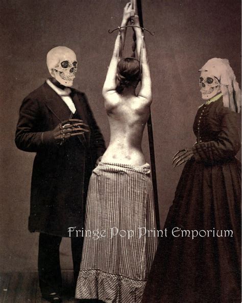 Skeleton Couple Art Print 8 X 10 Horror Dark Art Bondage Etsy