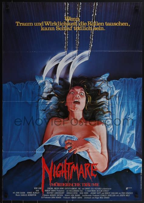 EMoviePoster Image For 5f0108 NIGHTMARE ON ELM STREET German 1985