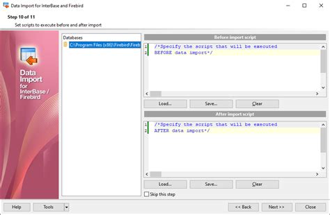 Data Import For InterBase Firebird SQL Manager