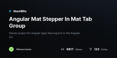 Angular Mat Stepper In Mat Tab Group Stackblitz