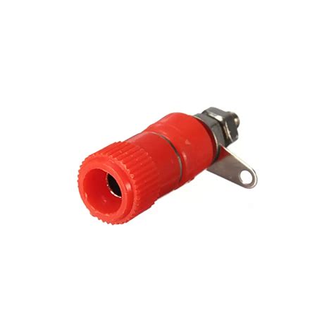 Conector Banana 4mm Hembra Rojo