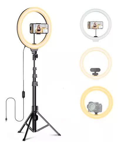 Aro De Luz Profesional Grande 36cm Con Tripode 1 9 Metros Cuotas Sin