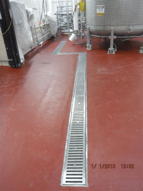 Stainless Trench Drain Install