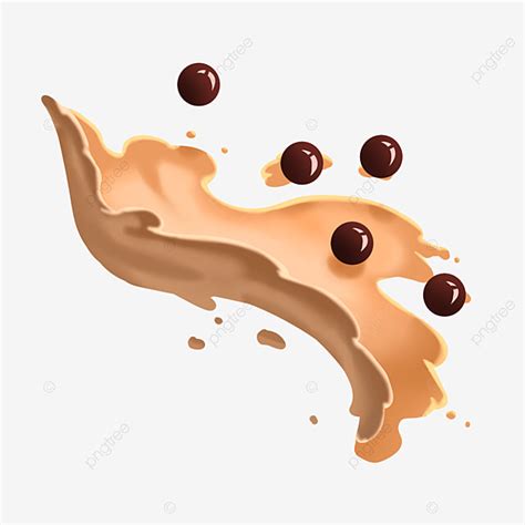 Pearl Milk Tea Png Picture Splashing Pearl Milk Tea Pearl Milk Tea