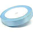 Light Blue Satin Ribbon 12mm 25 Meters Roll For Gifts Wrap Sew