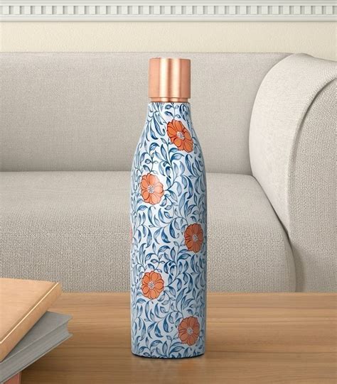 1000 ML Enameled Copper Water Bottle 100 Pure Copper At Rs 455 Piece