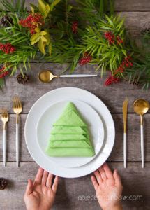 Christmas Tree Napkin Folding In 2 Minutes A Piece Of Rainbow