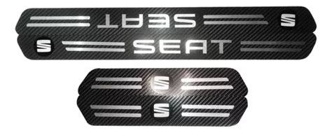 Embellecedores De Estribos Interior Seatautos Fibra Plata Cuotas Sin