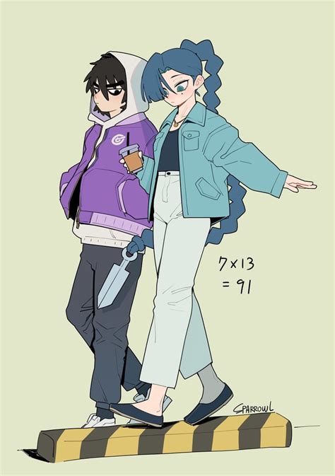 Seven And Thirteen Scissor Seven Drawn By Sparrowl Danbooru