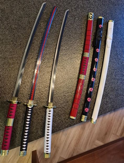 Zoro Swords Roronoa Zoro Katana Sword Set Replica Shusui Off