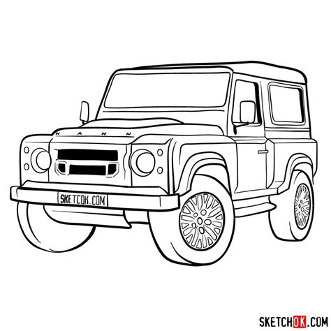 Land Rover Defender Coloring Pages