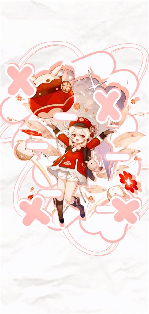 Klee Wallpaper Dont Repost My Edit Pink Wallpaper Anime Cute Fall