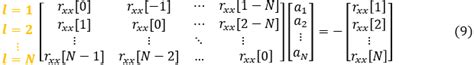 yule walker estimation and simulation in matlab gaussianwaves
