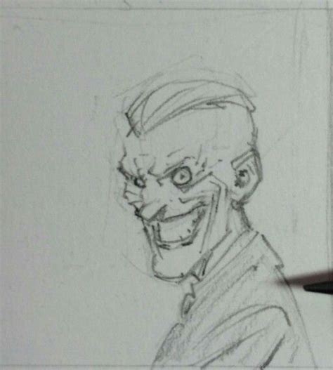 Joker Greg Capullo Pencils Comic Art Sketch Art Sketches Sketch Book