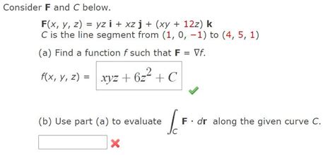 Solved Consider F And C Below F X Y Z Yz I Xz J Chegg