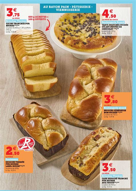 Promo Gâche Tranchée Pur Beurre Brioche Thomas Brioche Tressée Pur