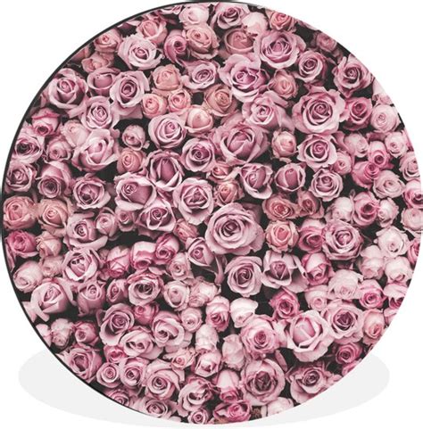 WallCircle Wandcirkel Muurcirkel Bloemen Rozen Natuur Roze