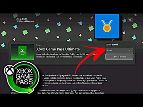 Cómo Canjear 12 000 Puntos de Microsoft Rewards por 1 Mes de Xbox Game