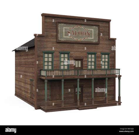 Wild West Saloon Edificio Aislado Fotograf A De Stock Alamy