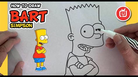 HOW TO DRAW Bart From Simpson STEP BY STEP YouTube