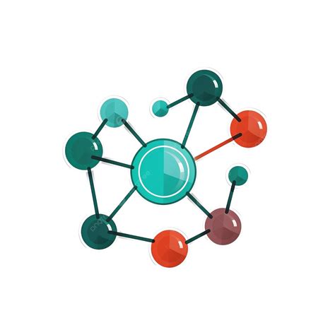 Isolated Molecule Object Sticker Png Molecule Icon PNG Transparent
