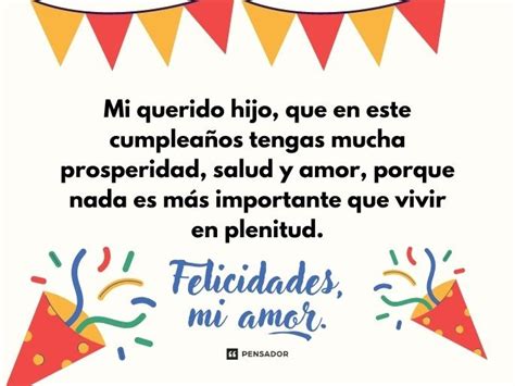 Las mejores 62 felicitaciones de cumpleaños para hijo Pensador